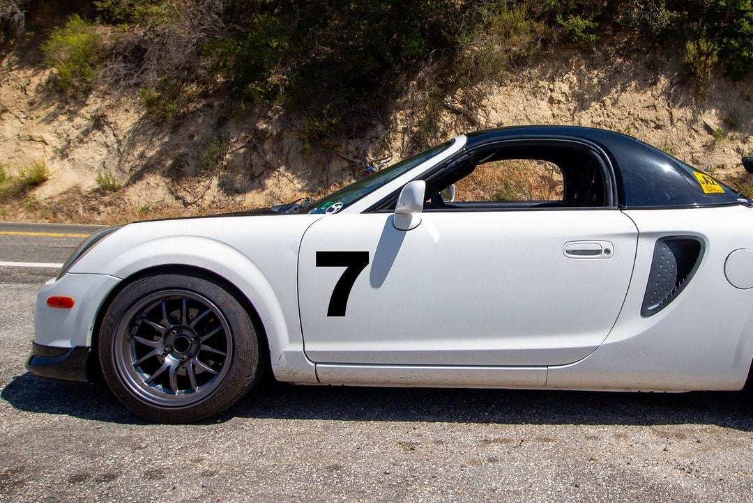 Race Car Numbers Decal | Track Car Numbers Decal | Window Numbers Decal ...
