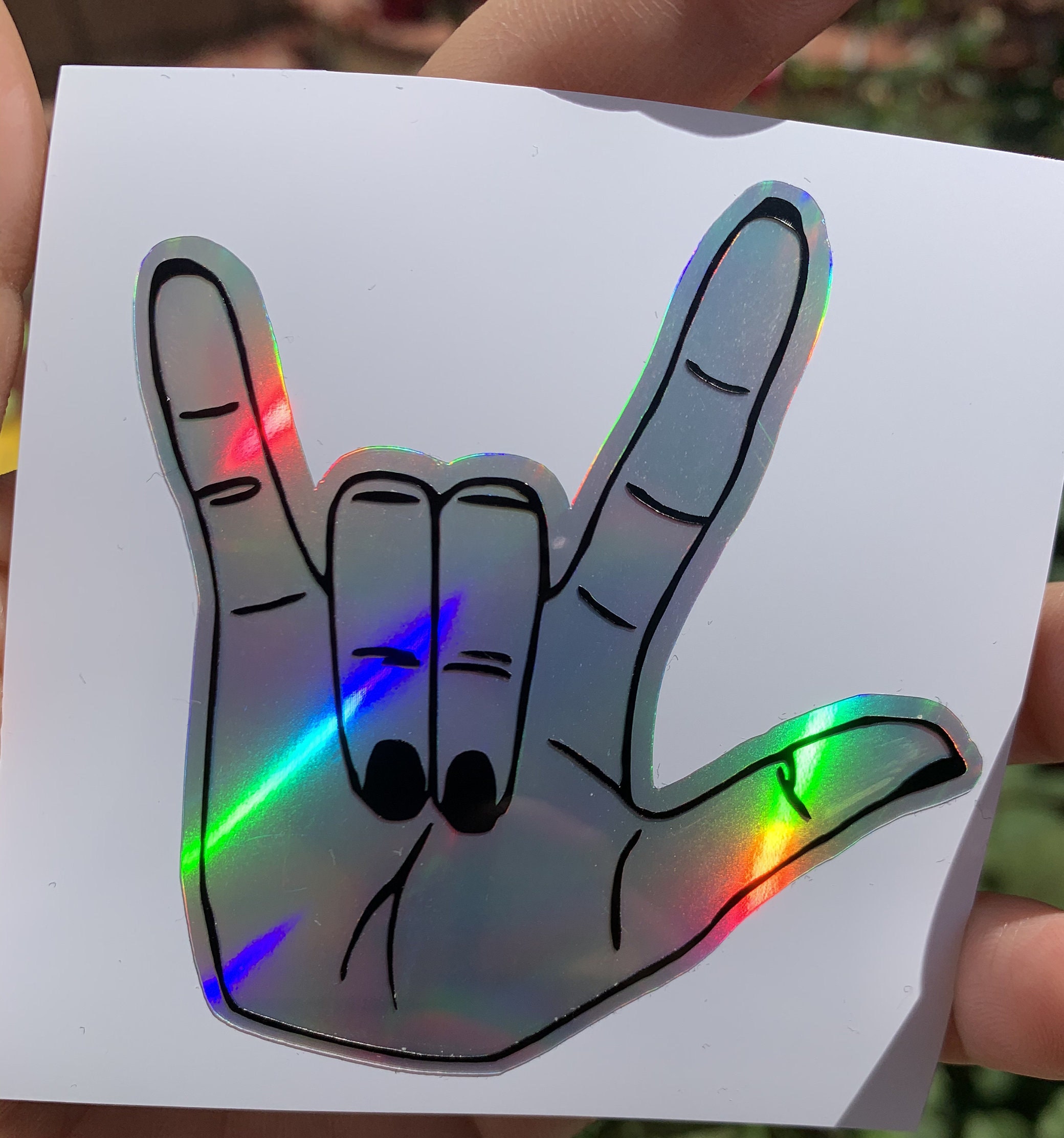 Custom Holographic Decal Custom Holographic Vinyl Custom | Etsy