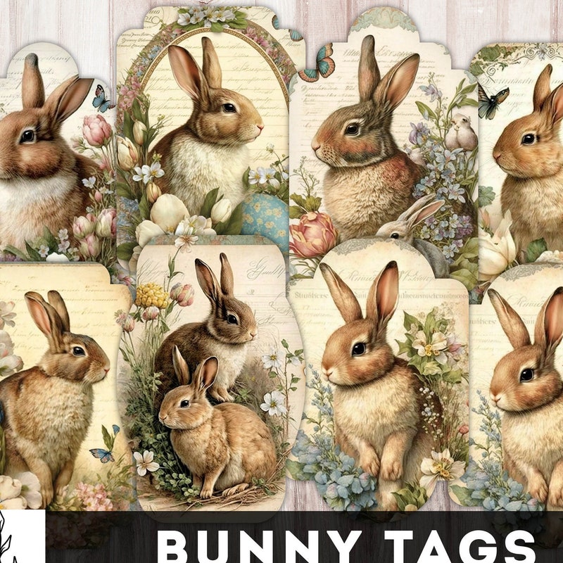 Vintage Easter Tags - Etsy