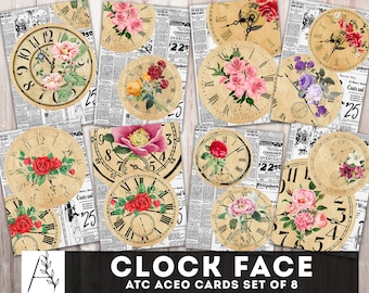 Paper Clock Face 2" - Etsy