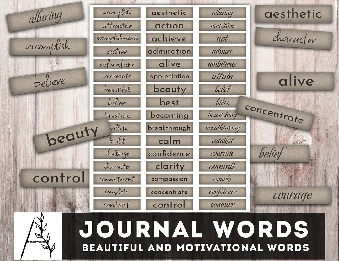 Journal Words, Junk Journal, Beautiful Phrases, Motivational Words ...
