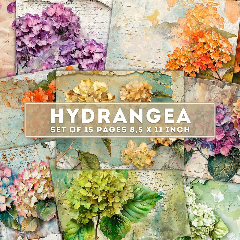 Hydrangea Wallpaper - Etsy