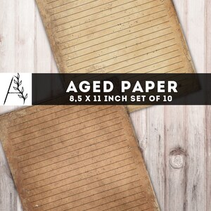 Old Blank Lined Pages, Aged Lined Paper, Blank Vintage Pages, Diary ...