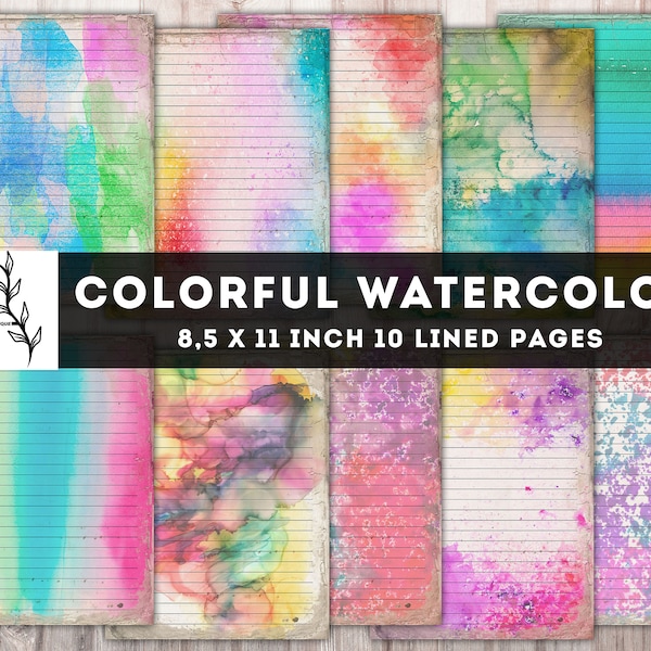 Bright Watercolor - Etsy