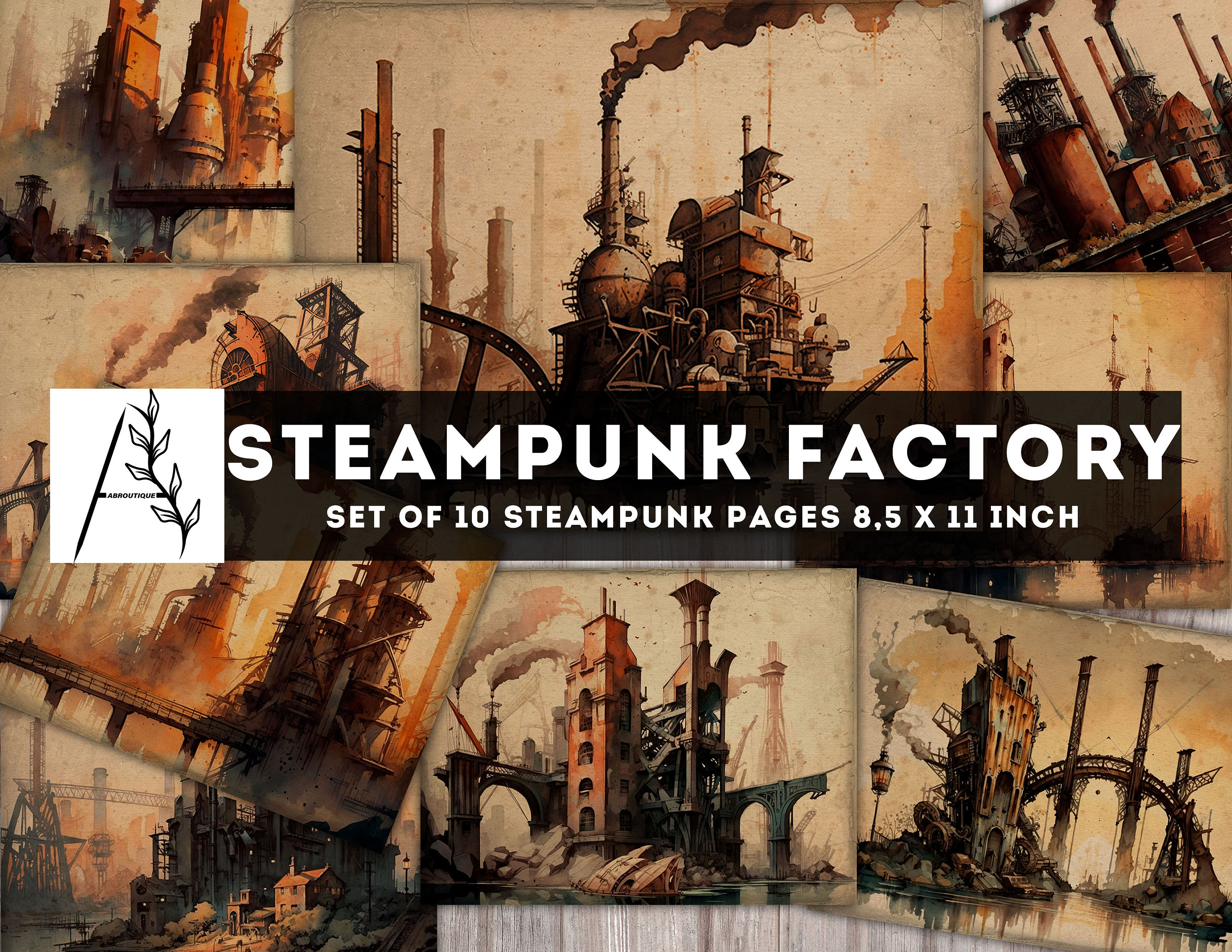 Steampunk Factory Landscape