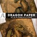 Dragons Paper Kit Dragon Printables Dragons Junk Journal - Etsy