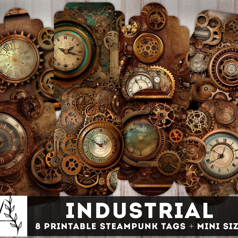 Steampunk Labels - Etsy