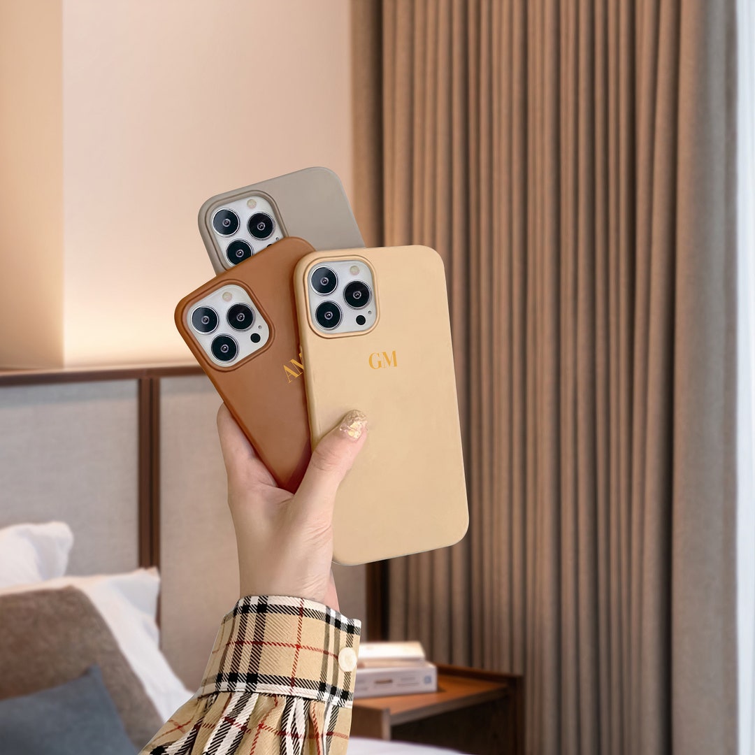 Personalized Leather Phone Case for iPhone 14 Pro iPhone 13/ Hard Shell ...