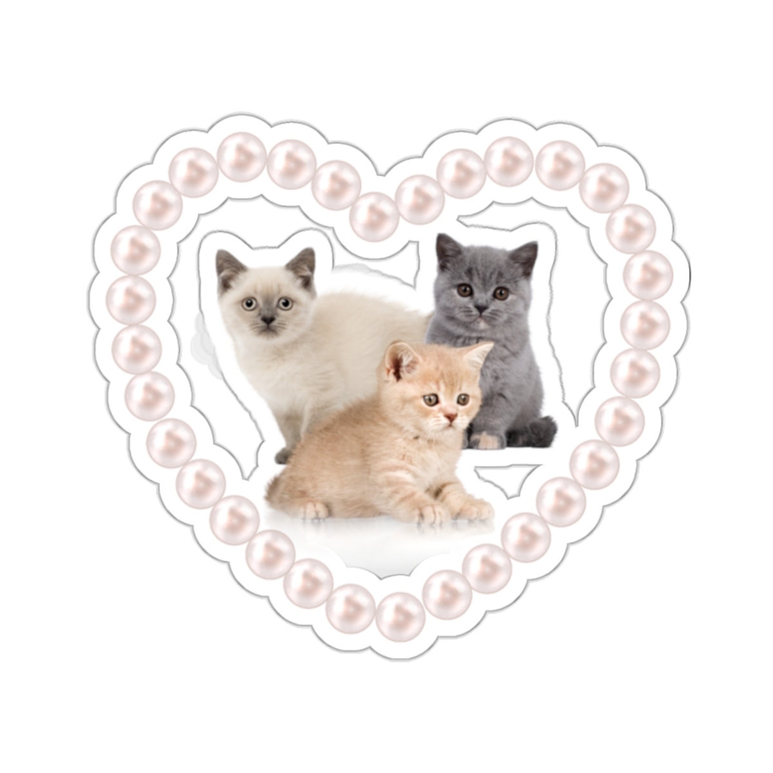 Coquette Kittens Stickers Coquette Aesthetic Y2k String of - Etsy