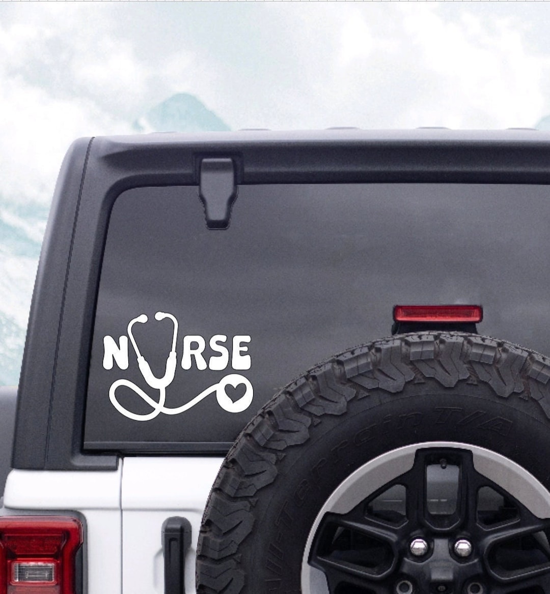 Nurse Car Decal/ Nurse Decal/ Registered Nurse/ Nurse Lap Top/ Nicu ...