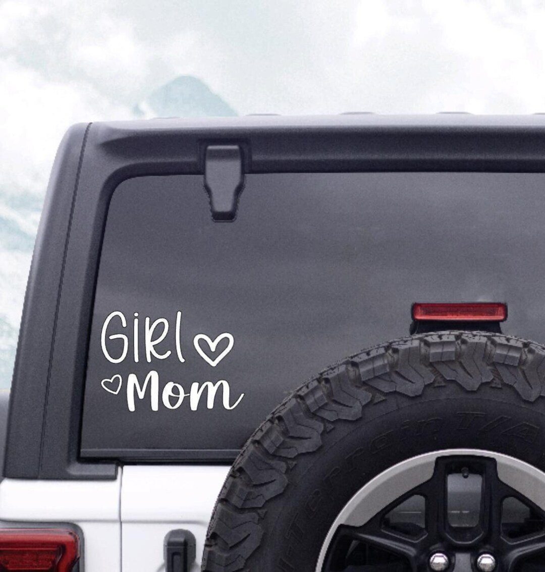 Girl Mom Car Decal/ Girl Mom Decal/ Car Decal/ Mommy Vinyl Decal/ Mom ...