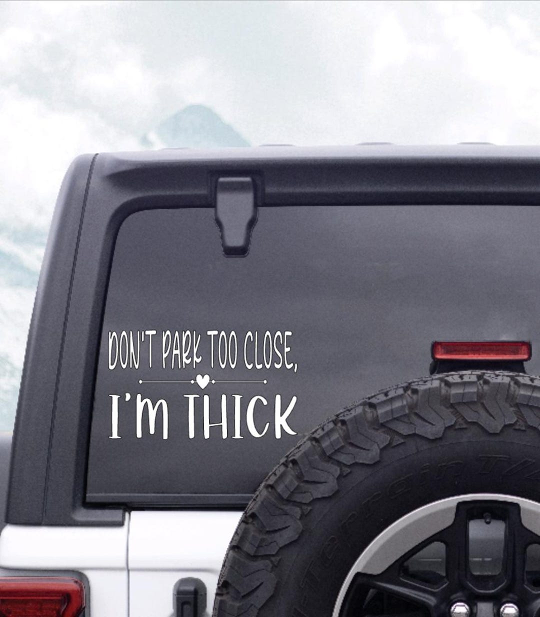 Don't Park Too Close, I'm Thick Decal / Funny Vinyl Car Decal/dont Park ...