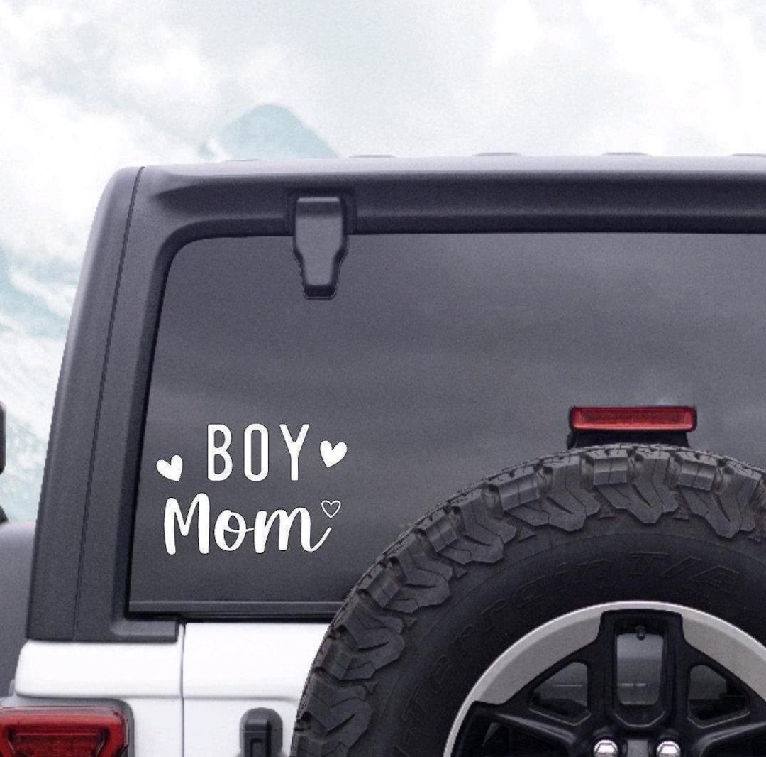 Boy Mom Car Decal/ Boy Mom Decal/ Car Decal/ Mommy Vinyl Decal/ Mom ...