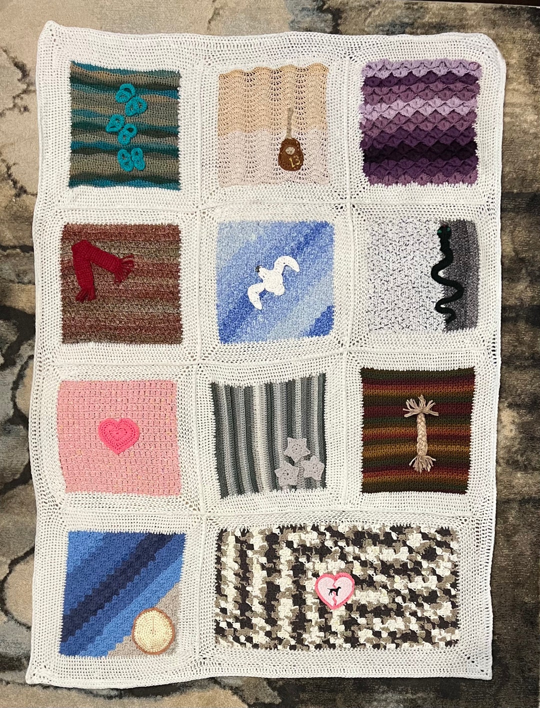 ERAS Themed Crochet Blanket PATTERN ONLY Swiftie Taylor Swift Fearless ...