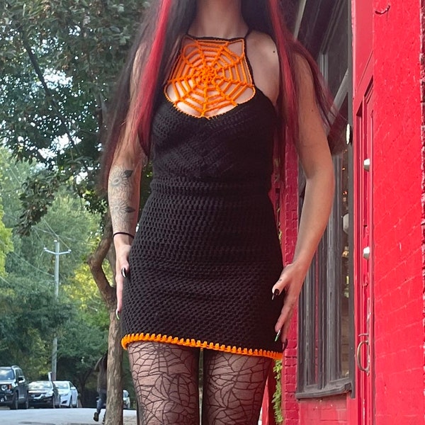 Spider Web Crochet Dress - Etsy