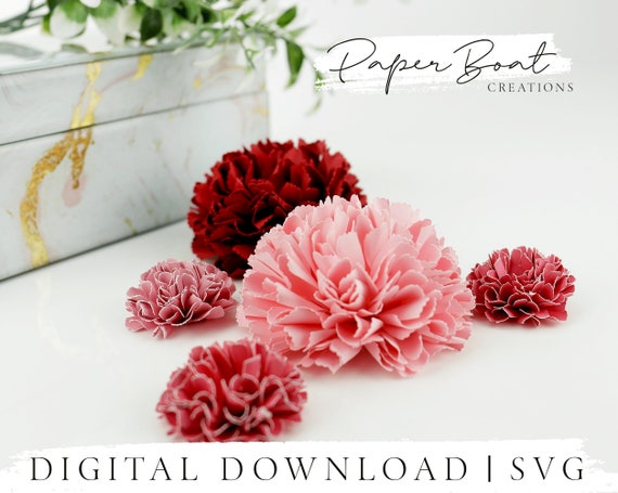 Paper Flower Template Small Flowers for DIY projects Paper | Etsy