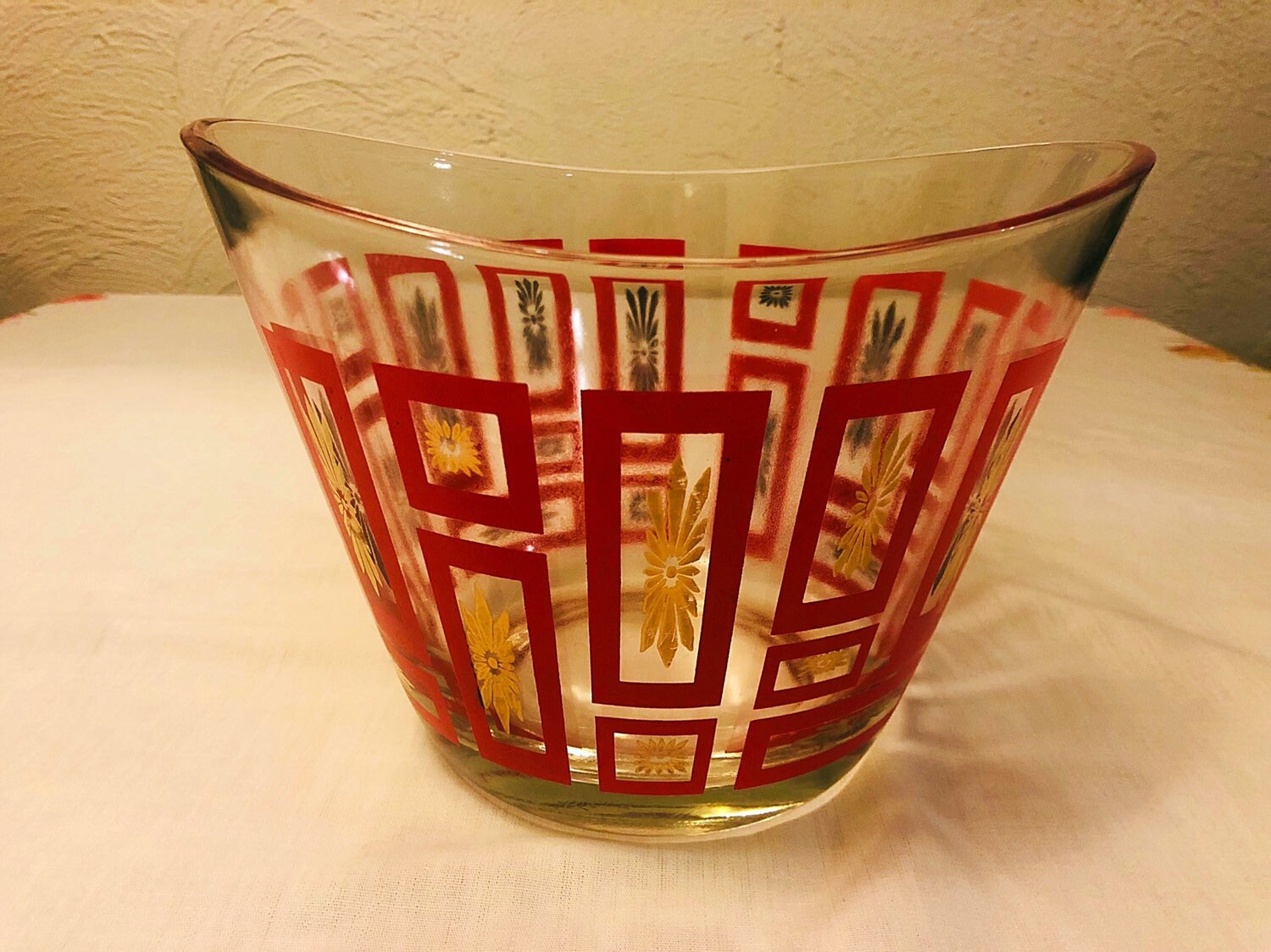 Vintage FAB MCM glass serving bowl - Etsy.de