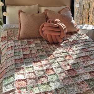 Heart Rag Quilt Pattern: Patchwork Template (PDF Download) - Etsy