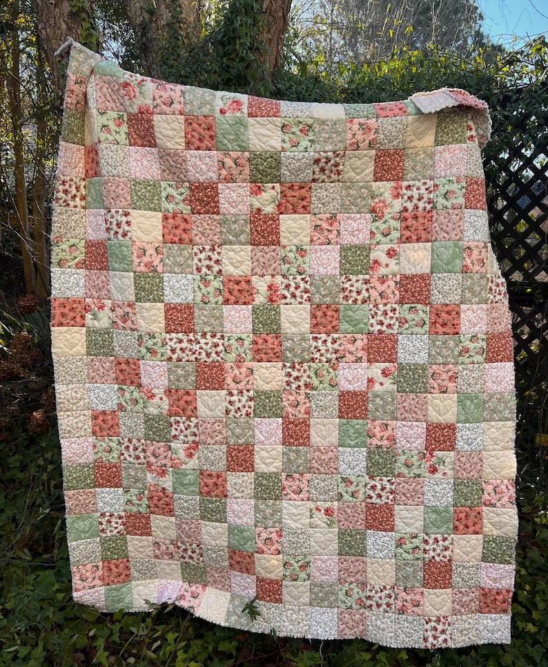 Heart Rag Quilt Pattern: Patchwork Template (PDF Download) - Etsy
