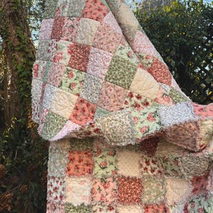 Heart Rag Quilt Pattern: Patchwork Template (PDF Download) - Etsy