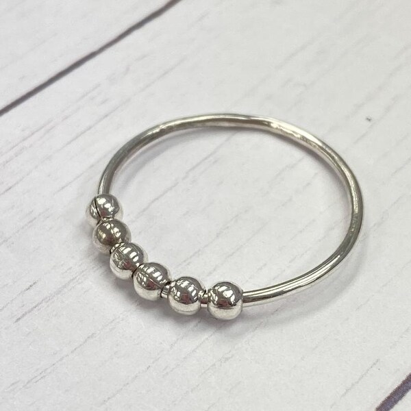 Silver Stress Ring - Etsy