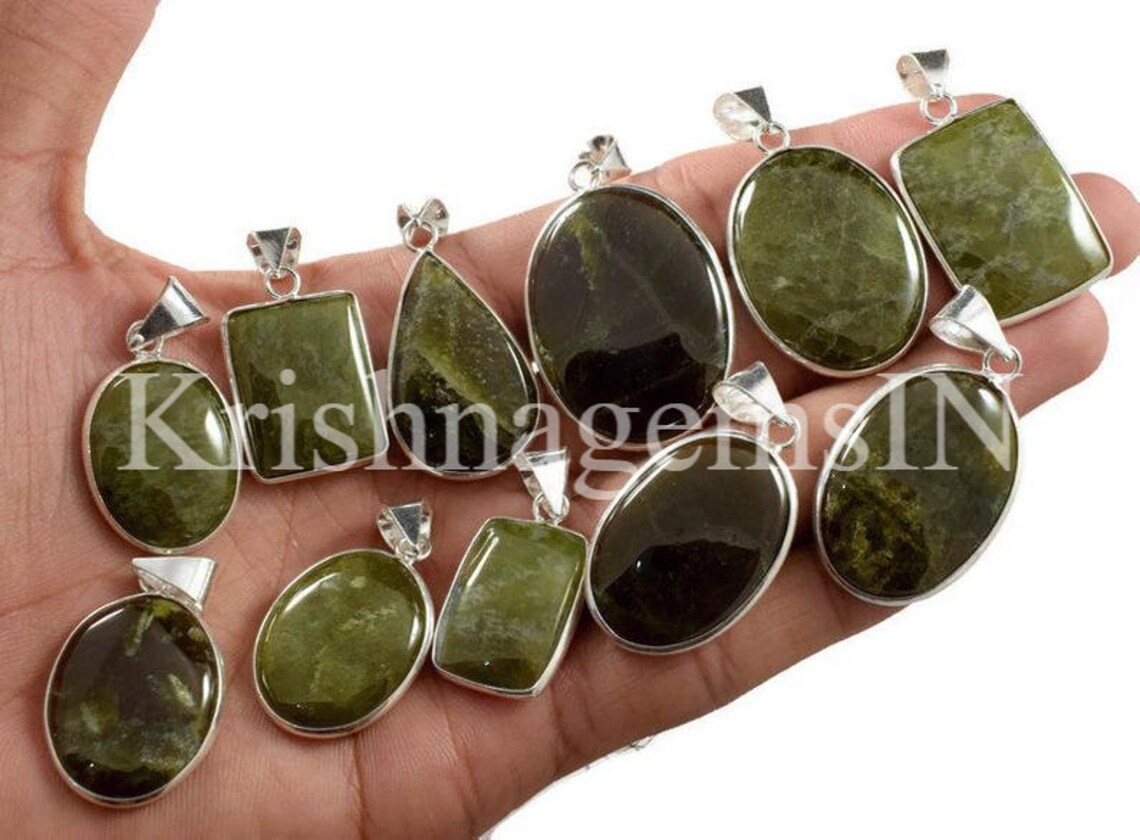 Natural Vessonite Jasper Gemstone Bezel Pendants Bezel - Etsy