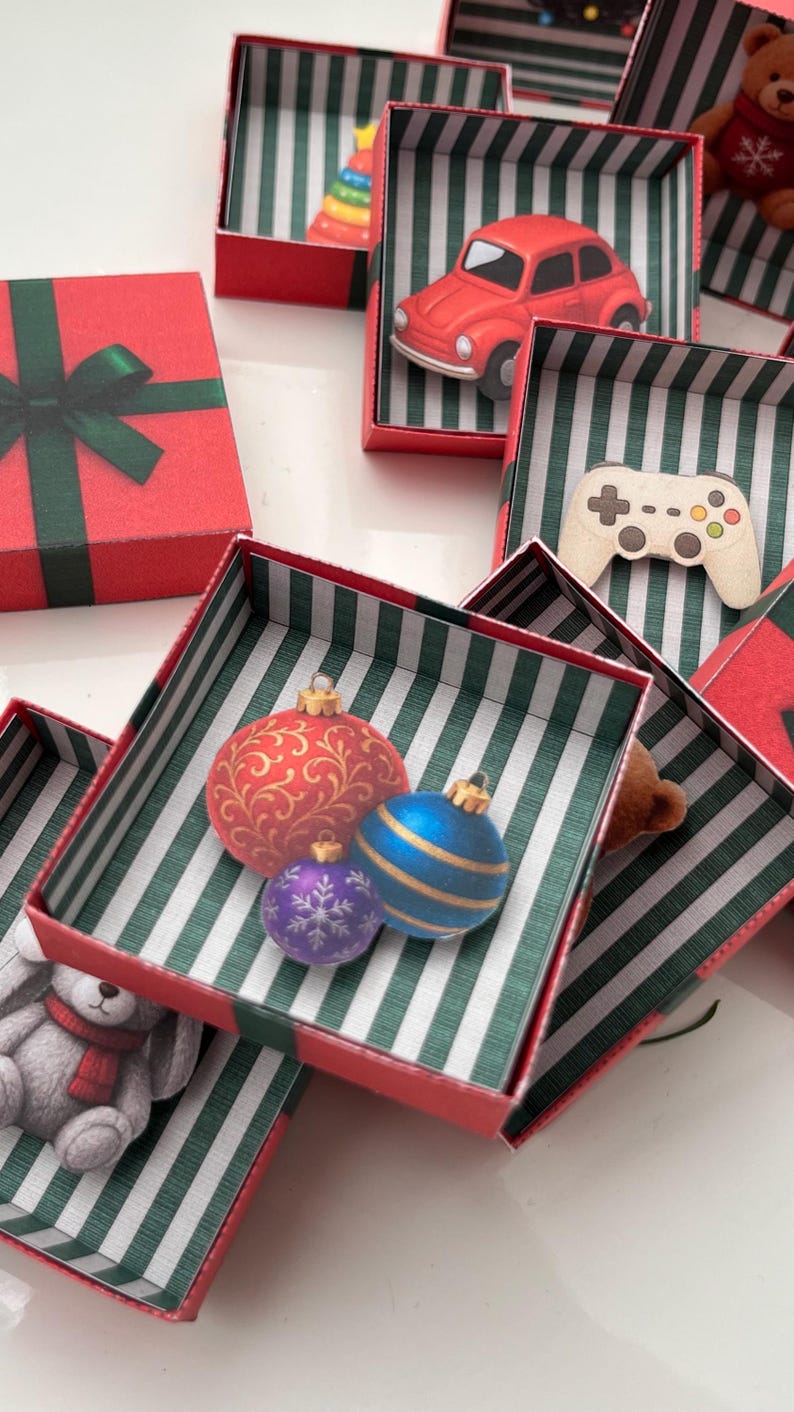 Christmas 3D Memory Game • Printable Matching Cards (PDF Download ...