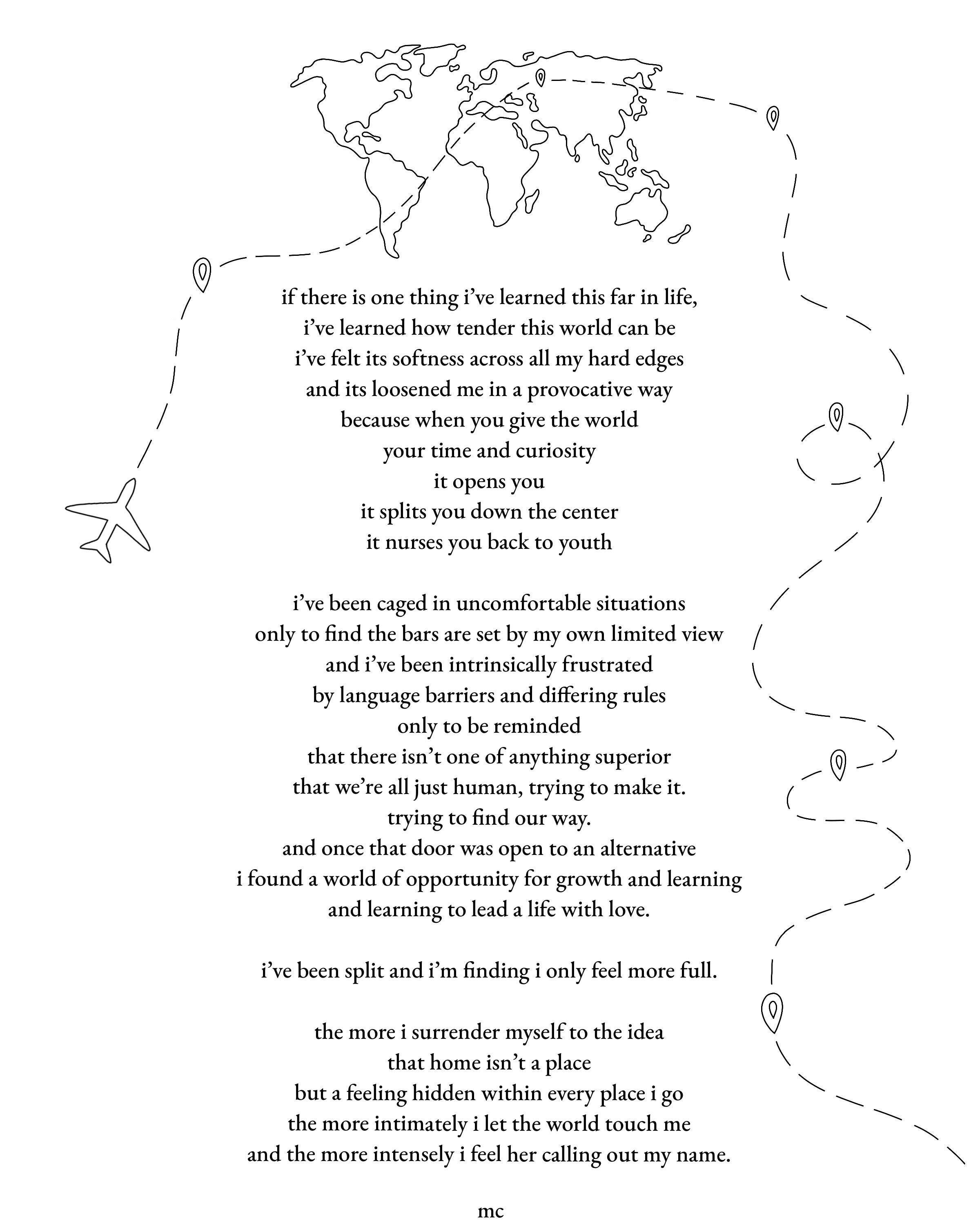 Travel Poem 8x10 Print - Etsy