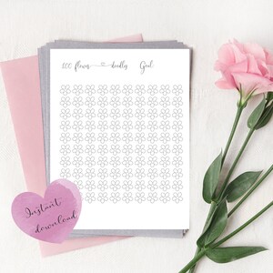 Flower Savings Chart, Habit Tracker, Printable Budget Planner, Finance ...
