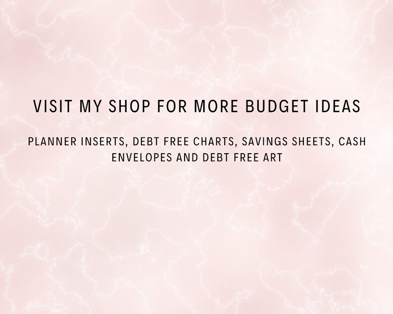 DEBT FREE Chart, Printable Budget Planner, Finance Planner Inserts ...