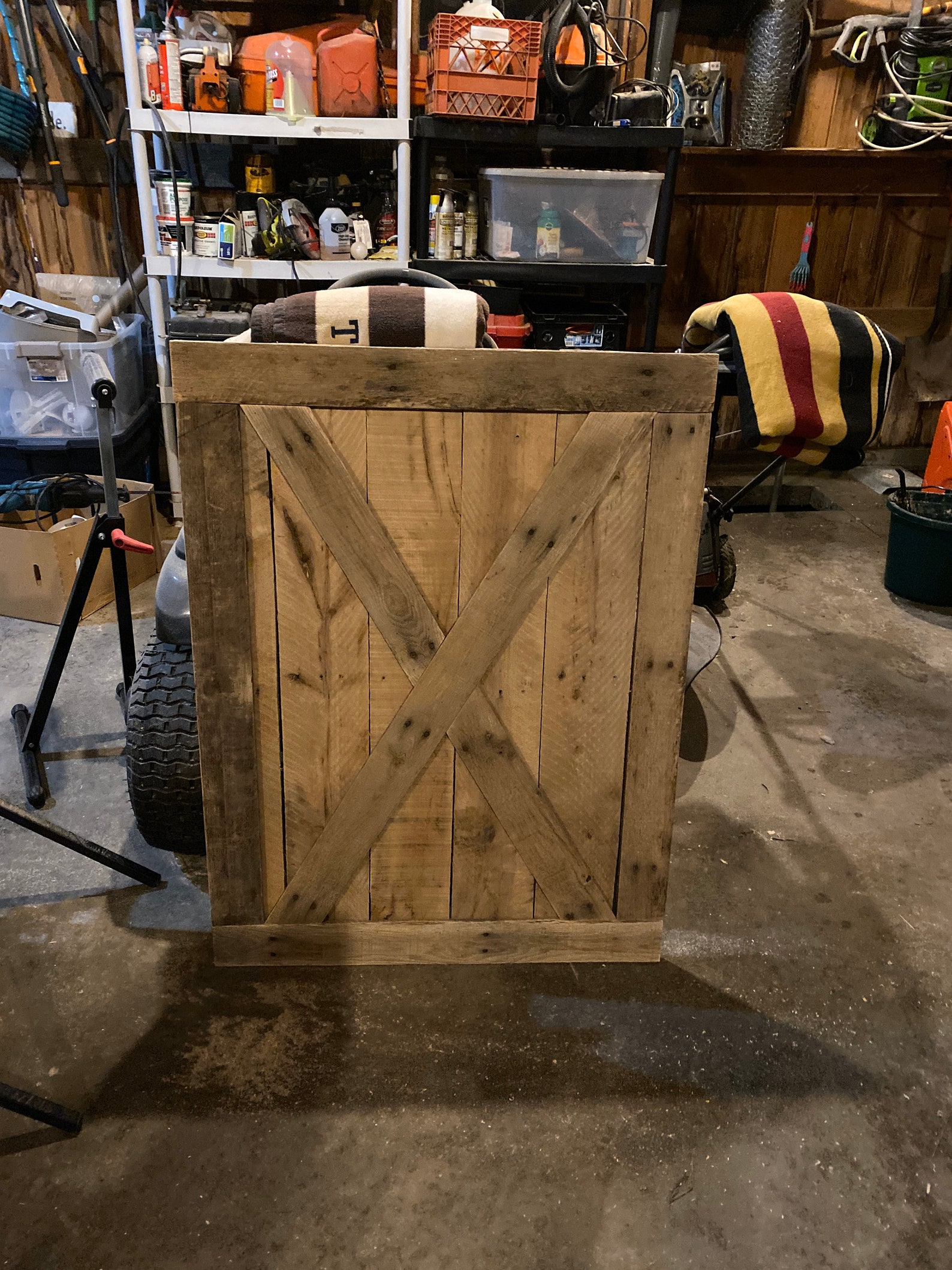 Rustic Reclaimed Pallet Wood Dog Gate | Etsy