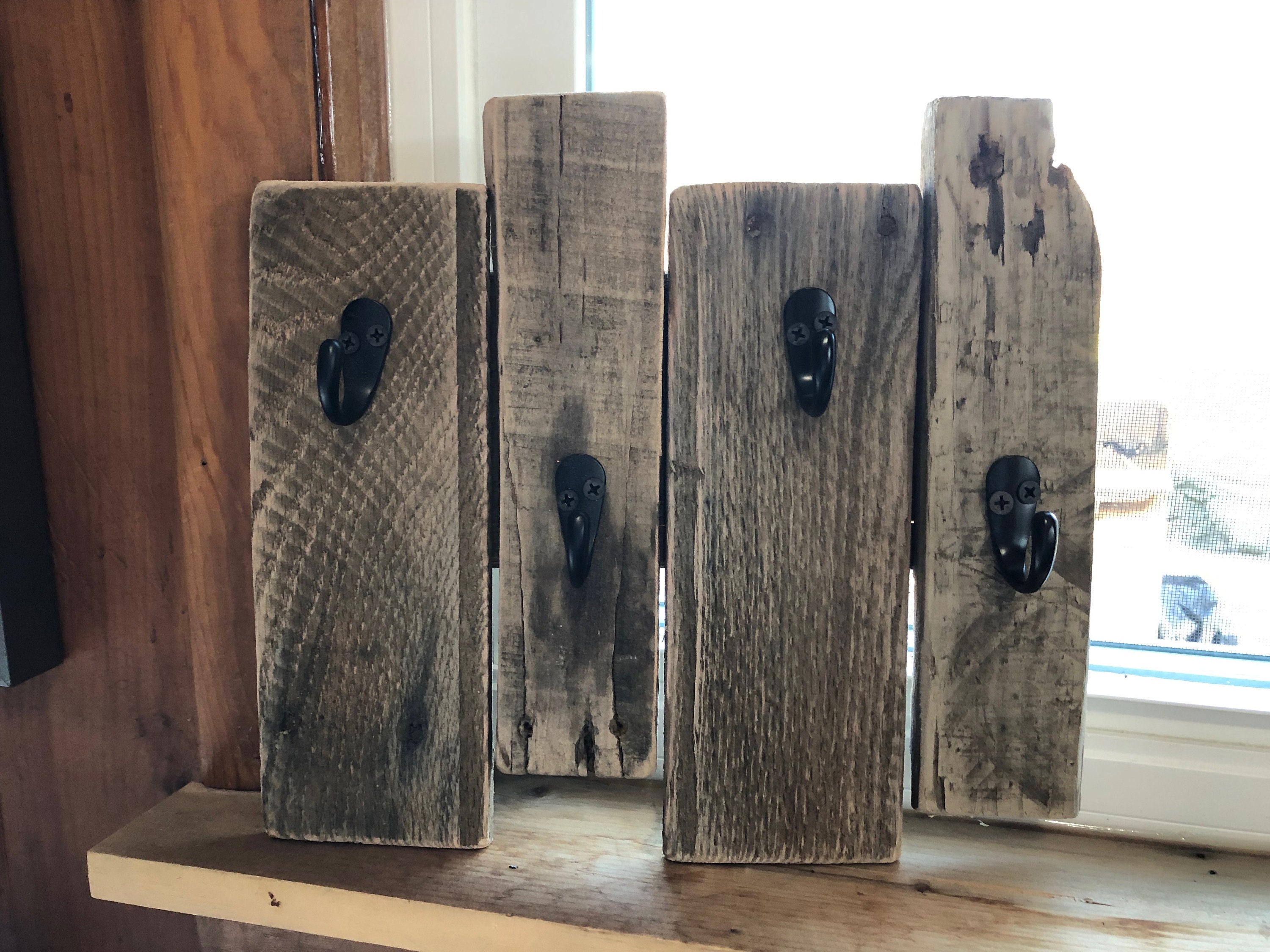 Rustic Reclaimed Pallet Wood Key Holder - Etsy