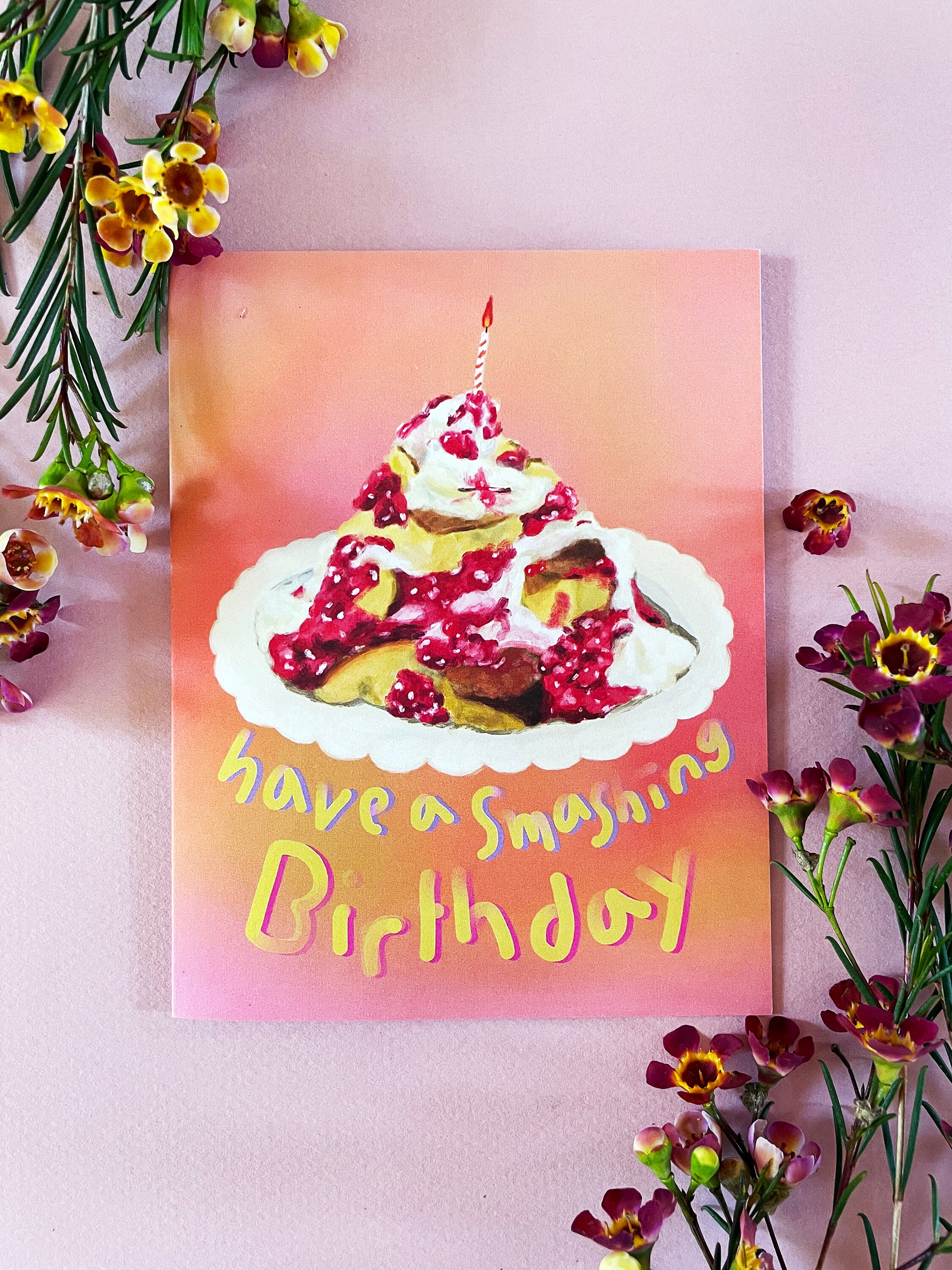 Smashed Birthday Cake