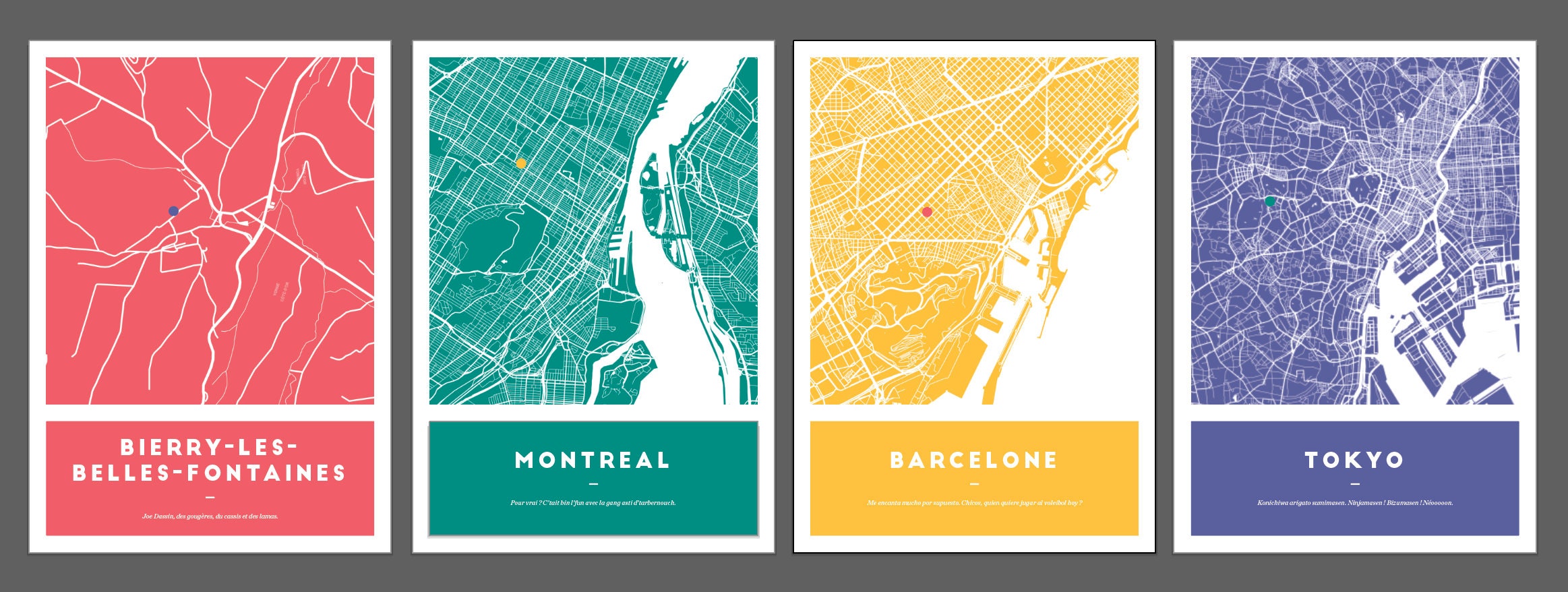 Customized Map / Poster of Your Favorite Cities [PDF File] - Etsy