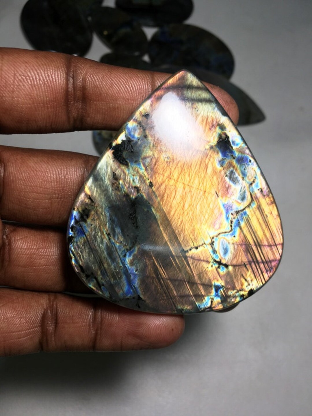 Incredible -natural Spectrolite Labradorite Cabochon Loose Gemstone ...
