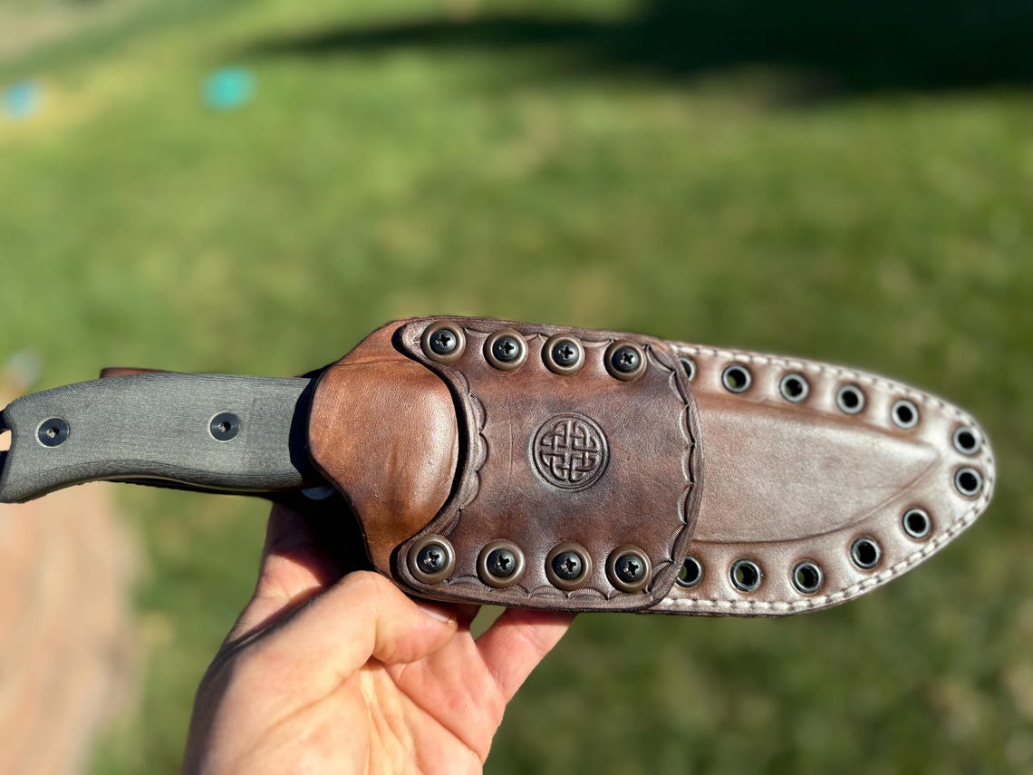 Esee 6 Custom Leather/kydex Sheath !!! - Etsy