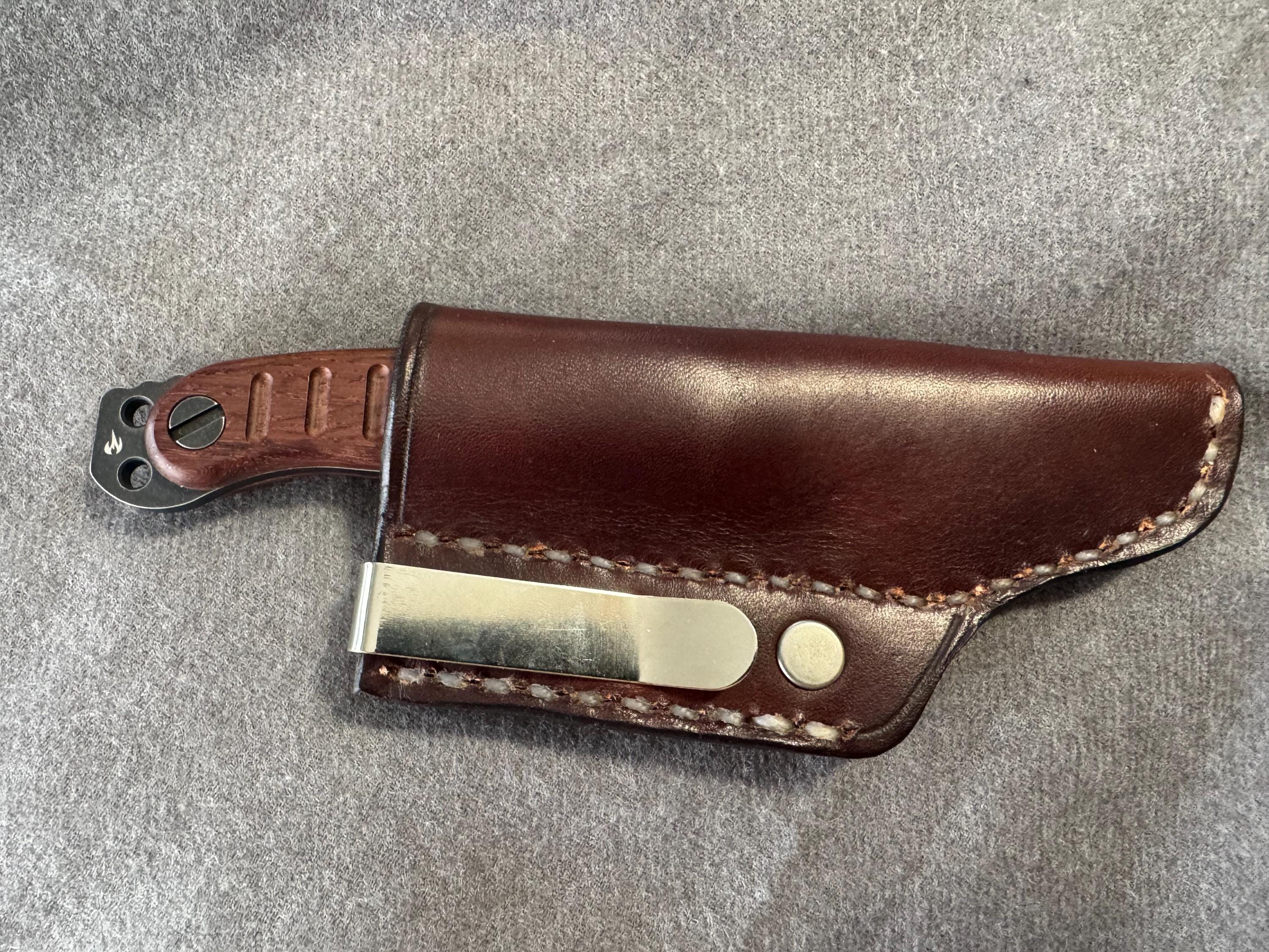 MSK -1 Mini Edge Custom Leather Pocket Sheath!! Sheath Only!!! - Etsy