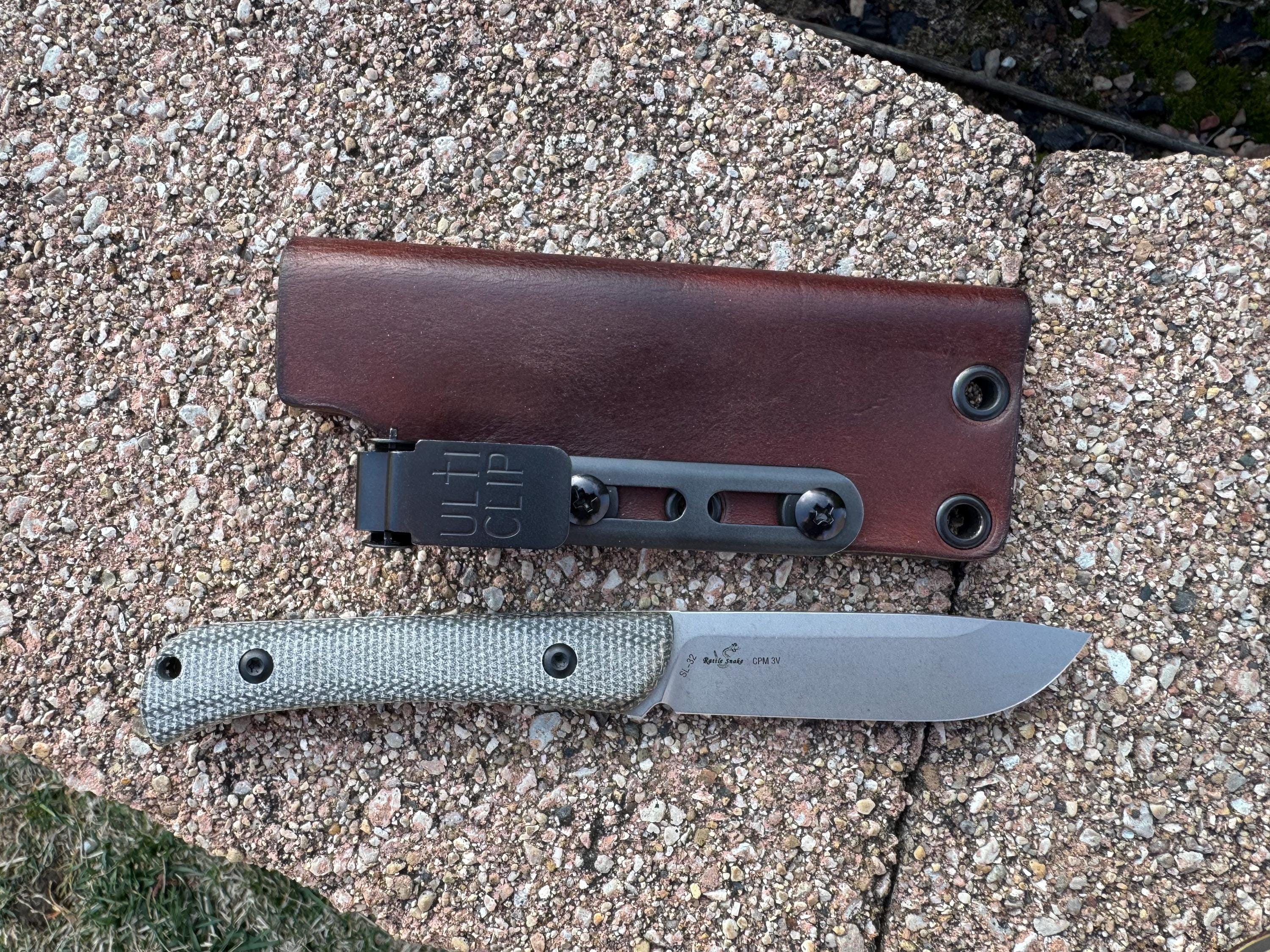 Tops Mini Scandi Small Compact Inside the Pocket Leather Sheath ...