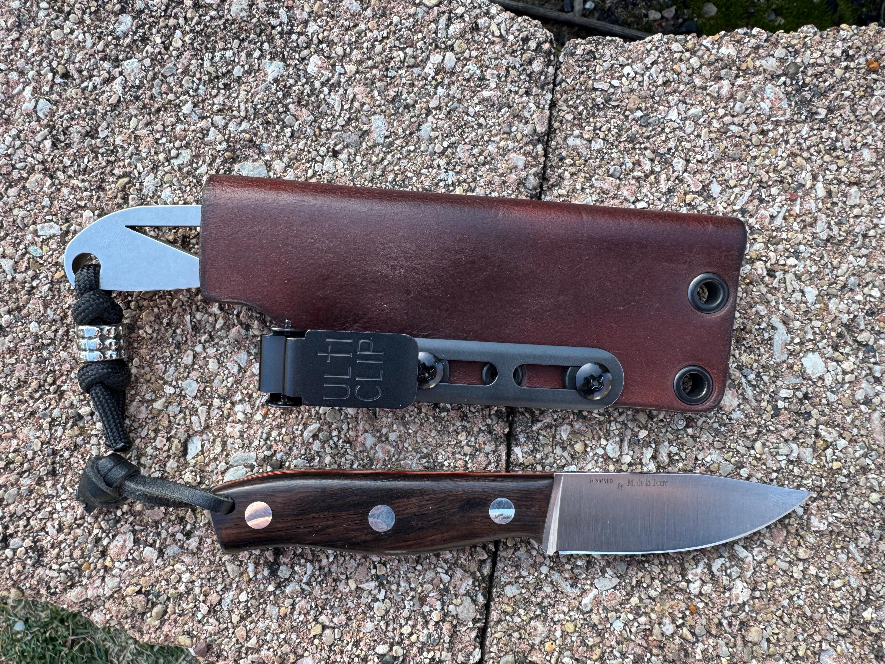 Tops Mini Scandi Small Compact Inside the Pocket Leather Sheath ...