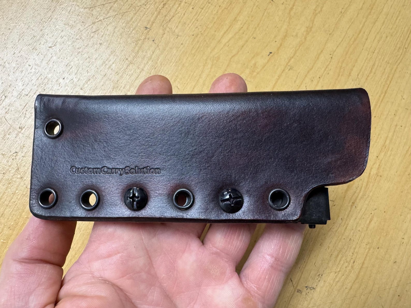 Tops Mini Scandi Small Compact Inside the Pocket Leather Sheath ...
