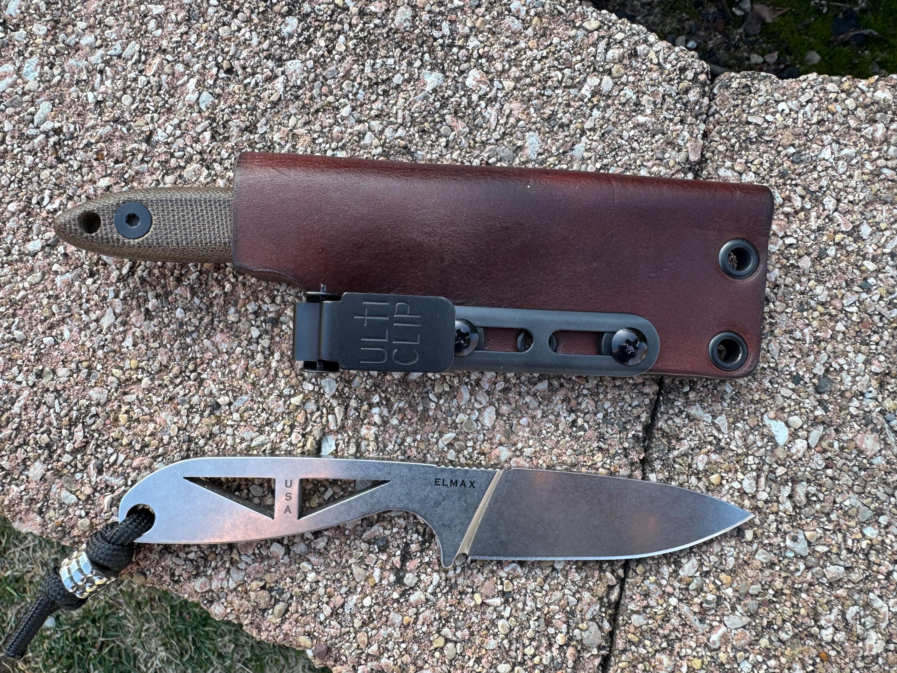 Tops Mini Scandi Small Compact Inside the Pocket Leather Sheath ...