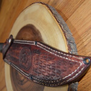 Custom Leather Sheath for Work Tuff Gear Puzon Wilderness Bowie - Etsy