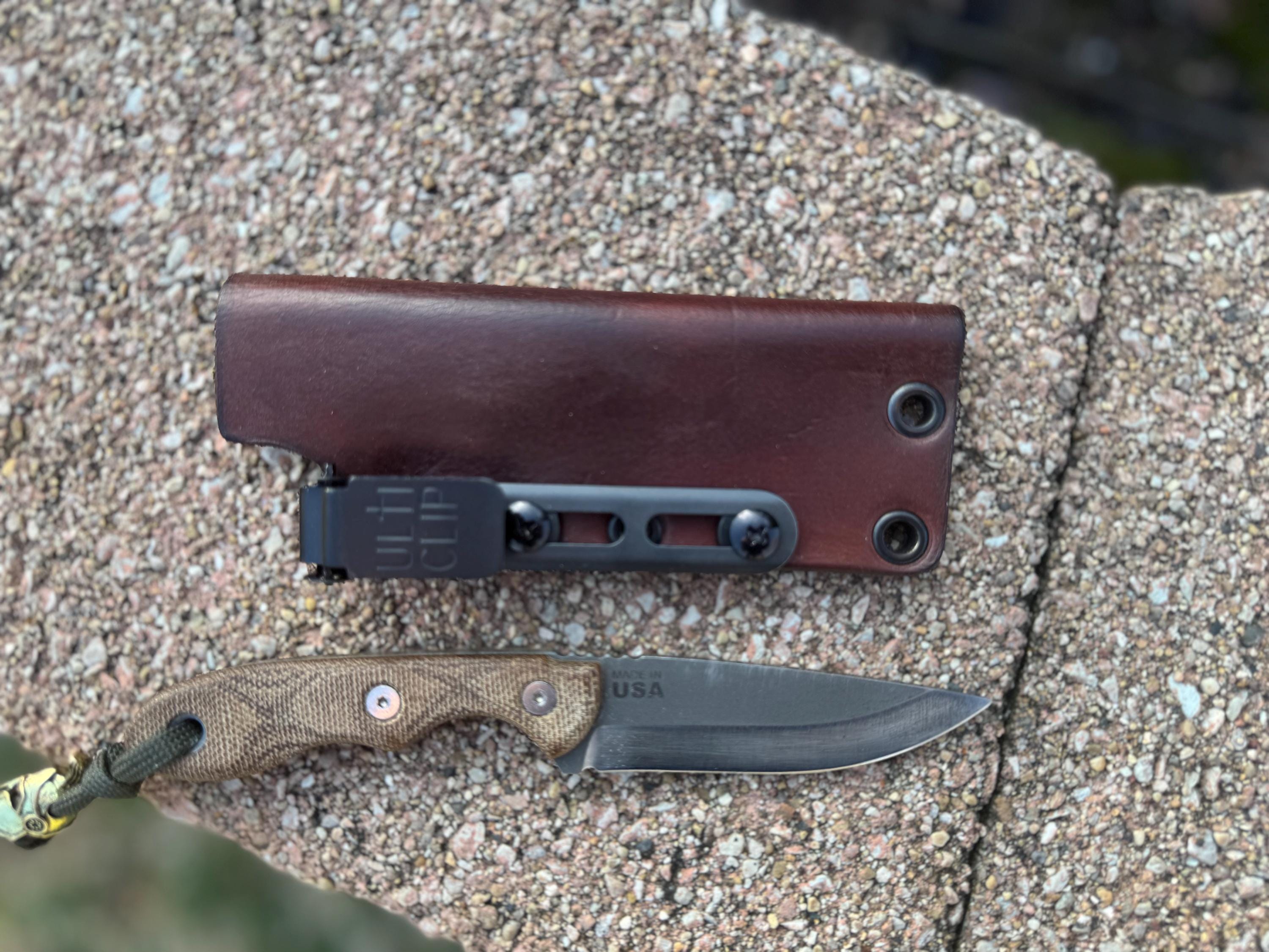 Tops Mini Scandi Small Compact Inside the Pocket Leather Sheath ...