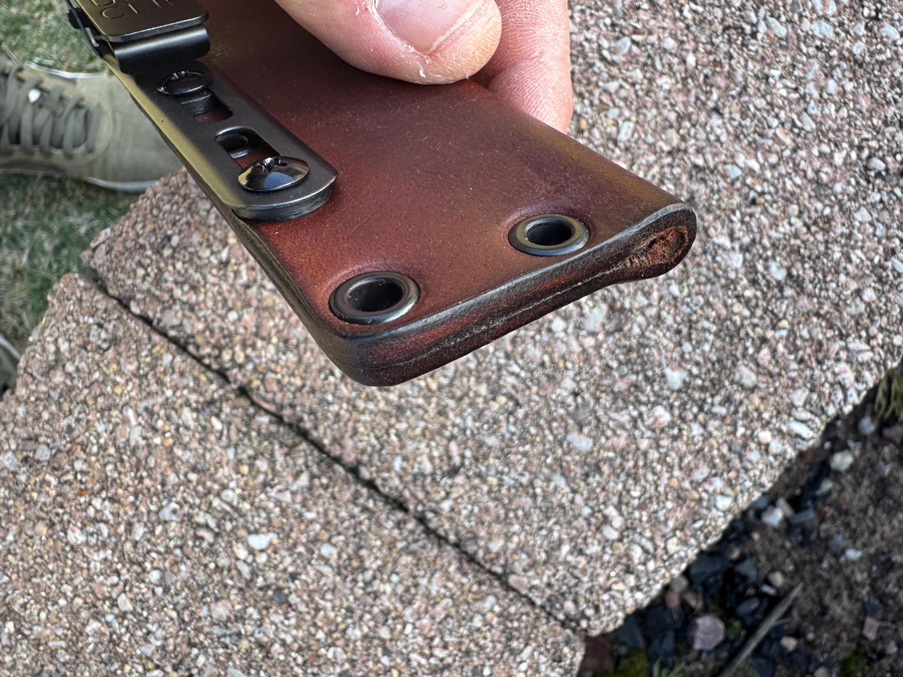 Tops Mini Scandi Small Compact Inside the Pocket Leather Sheath ...