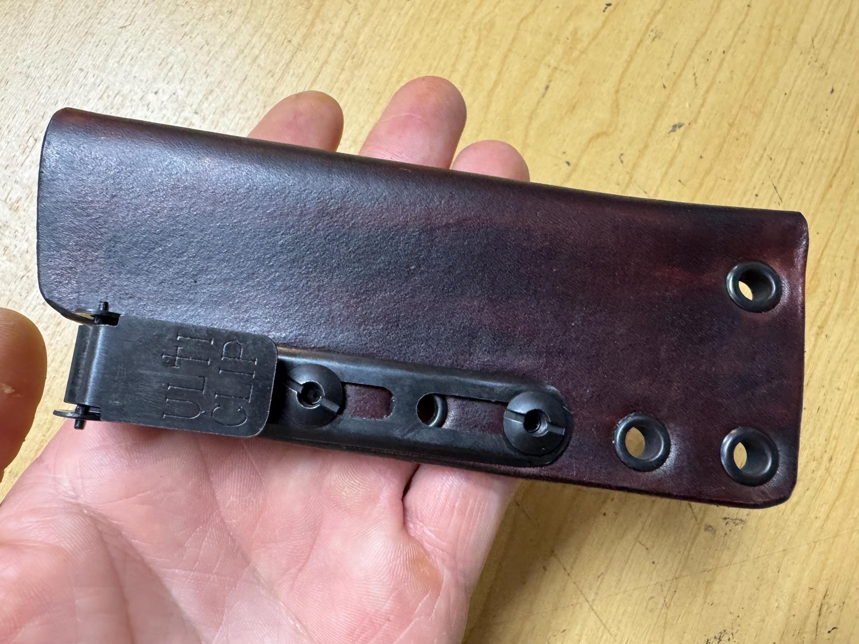 Tops Mini Scandi Small Compact Inside the Pocket Leather Sheath ...