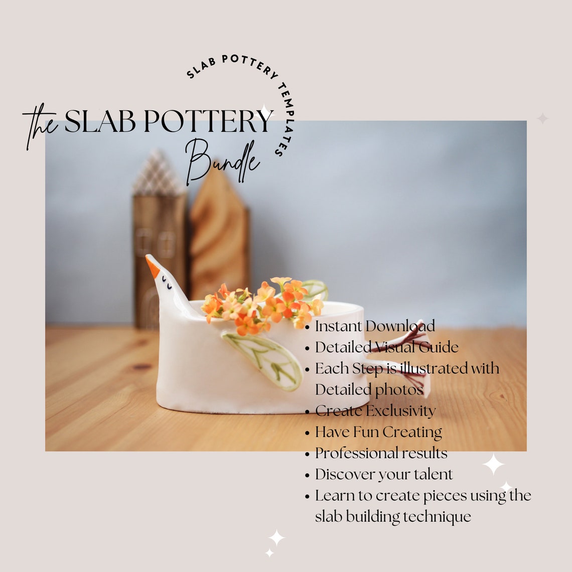 Slab Building Template Bundle - Slab Pottery Template Kit - Home ...