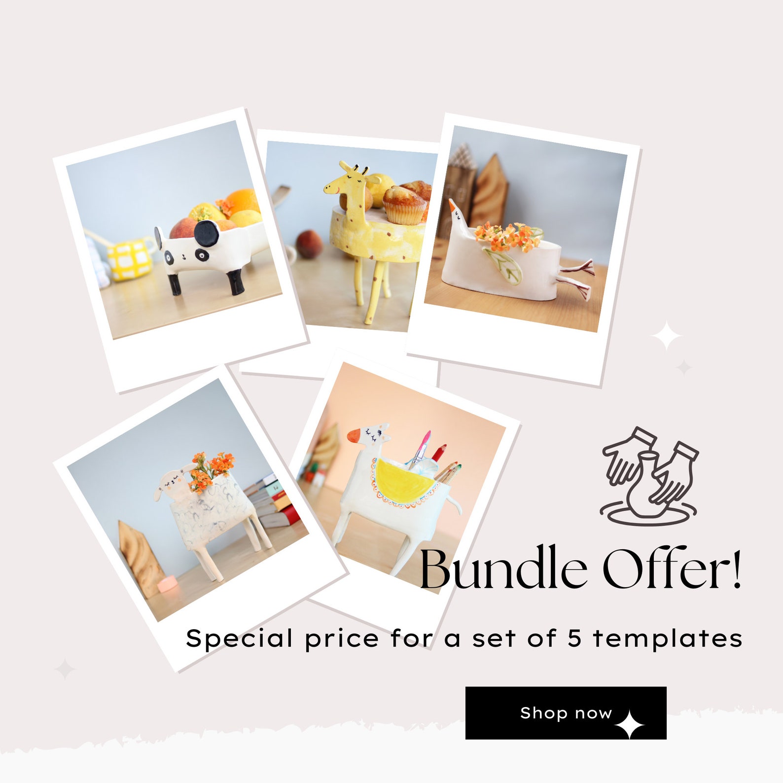 Slab Building Template Bundle - Slab Pottery Template Kit - Home ...