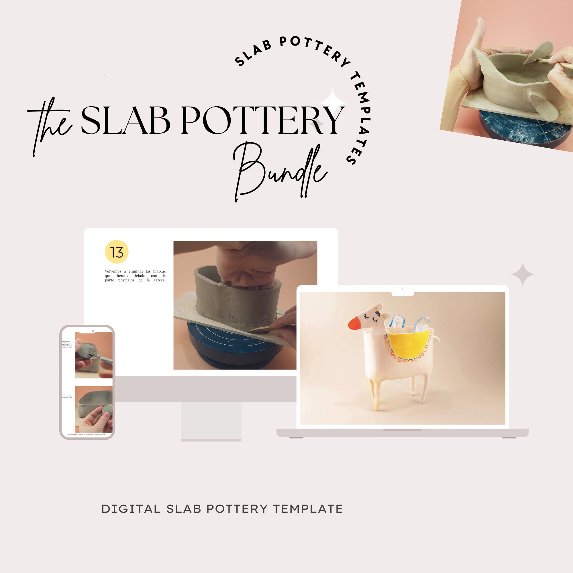 Slab Building Template Bundle - Slab Pottery Template Kit - Home ...