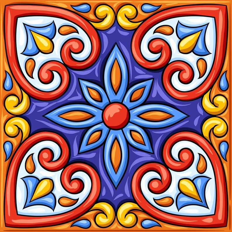 Mexican Tiles Insert (kiln Fired) - Etsy