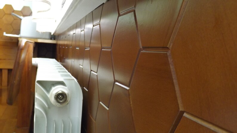 Expandable Wall Art Made of Alder Scaling Wall Hexagon Decor - Etsy